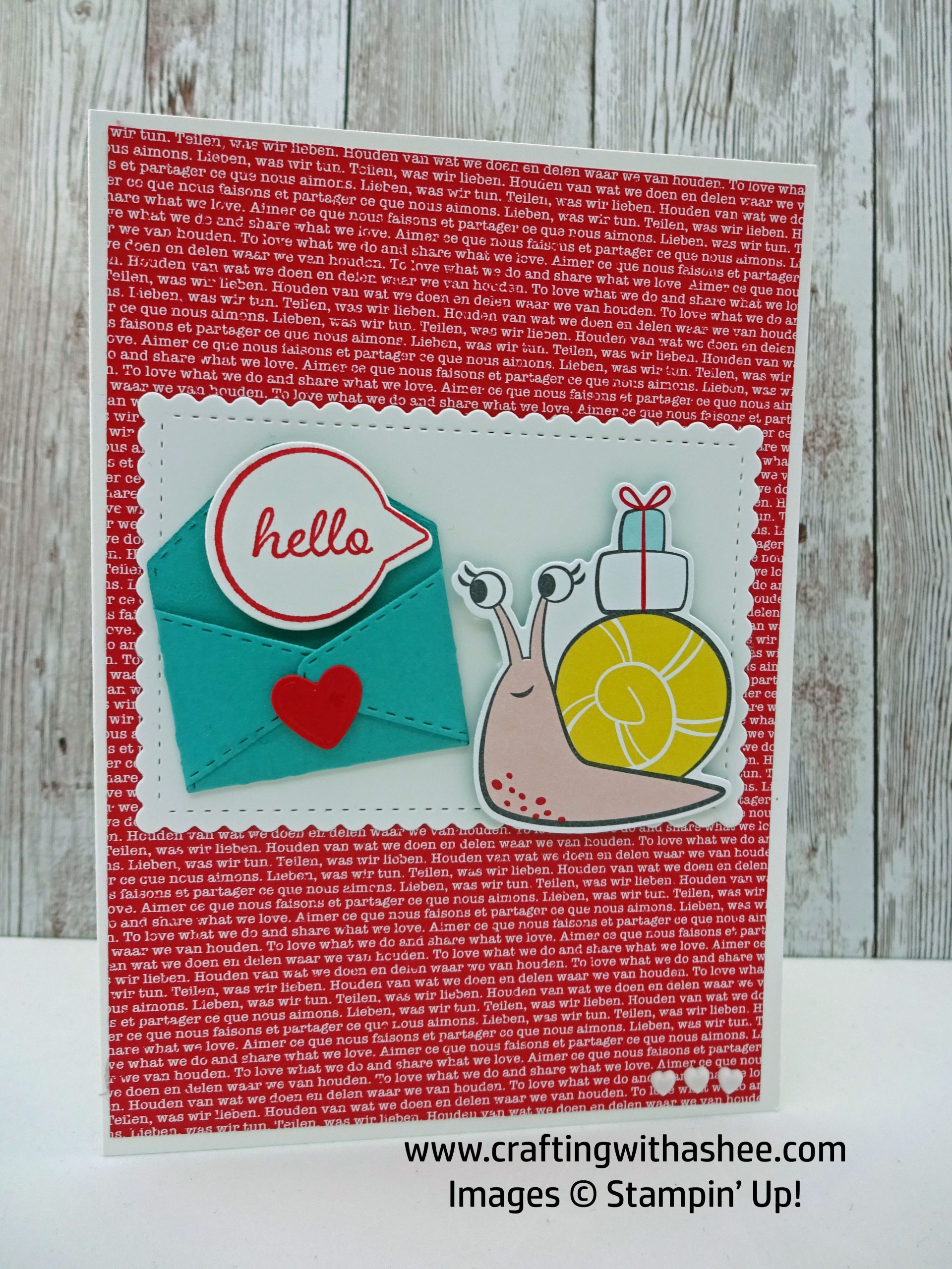 Snail Mail - Make a Cute Greetings Card with Love – Crafting with Ashee ...