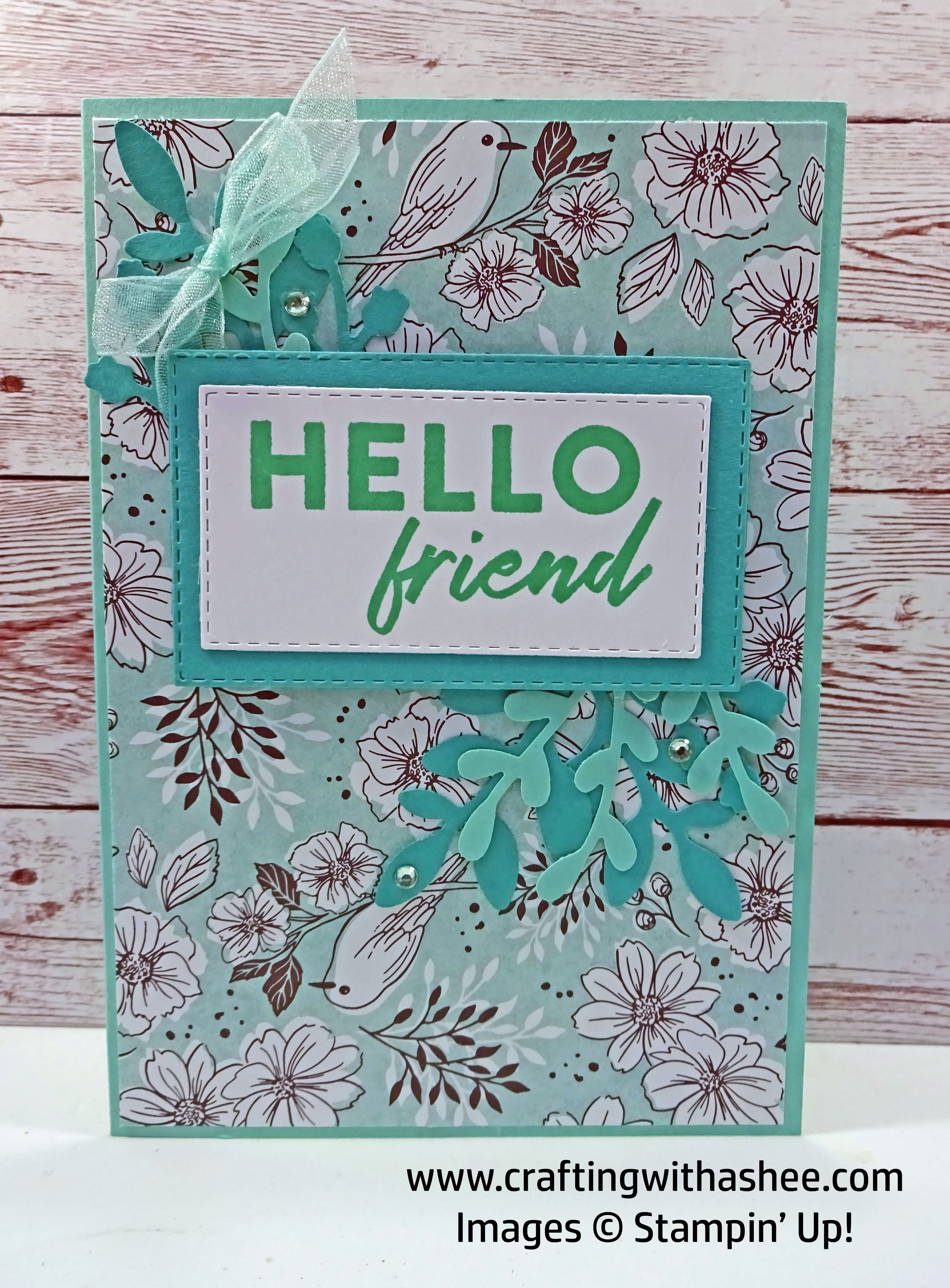 Make a Card to Say Hello to a Friend – Crafting with Ashee ...