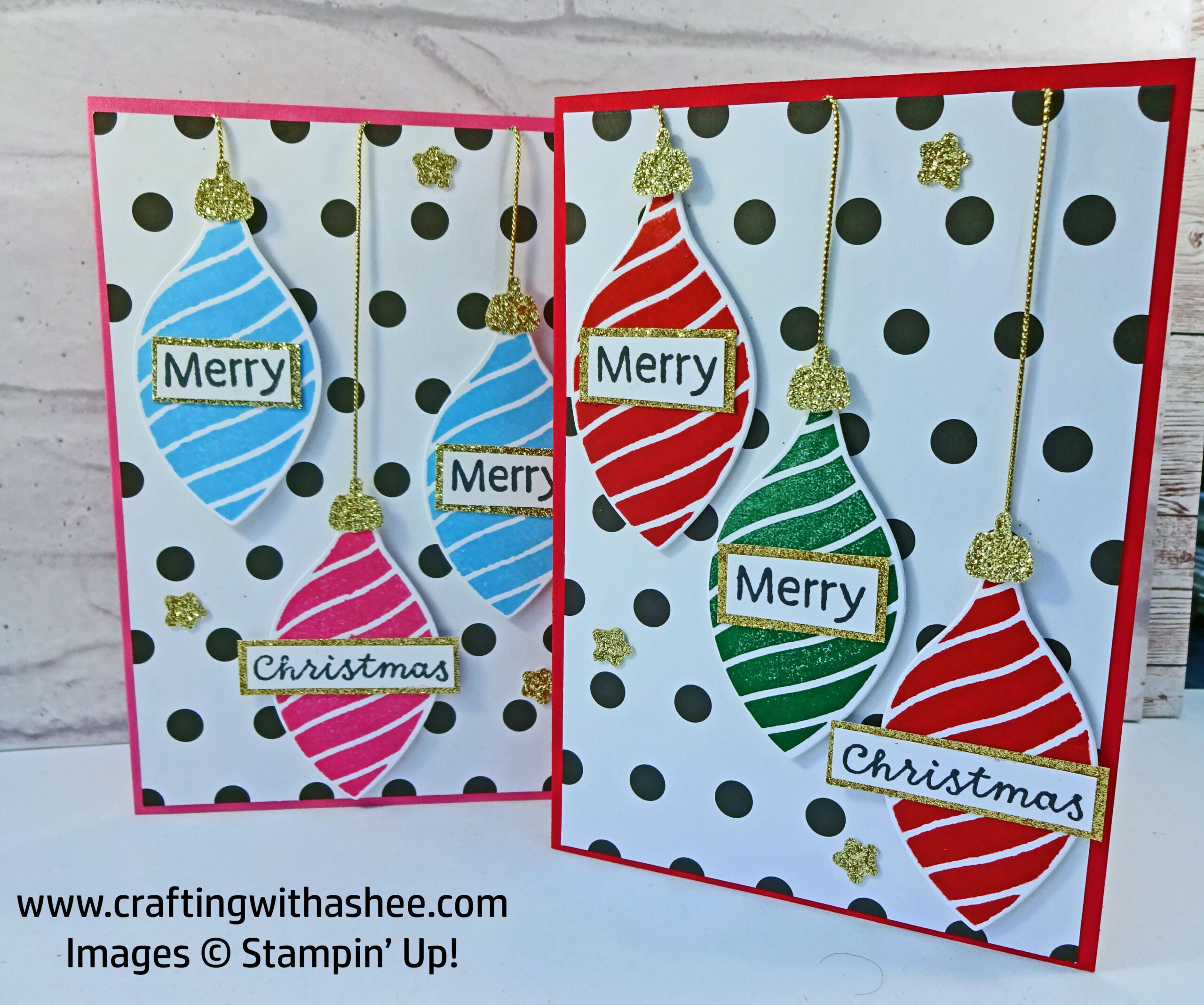 How to Make this Baubles Card - Two Versions – Crafting with Ashee ...
