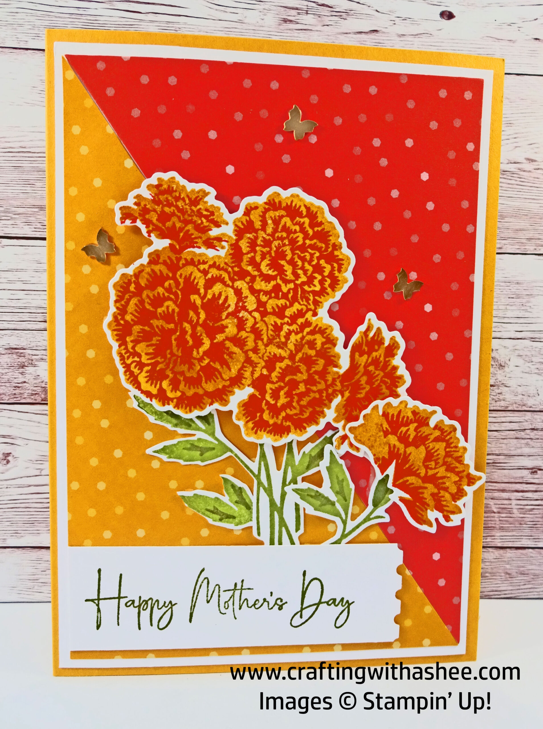 How I Made A Pretty Mother S Day Card Crafting With Ashee