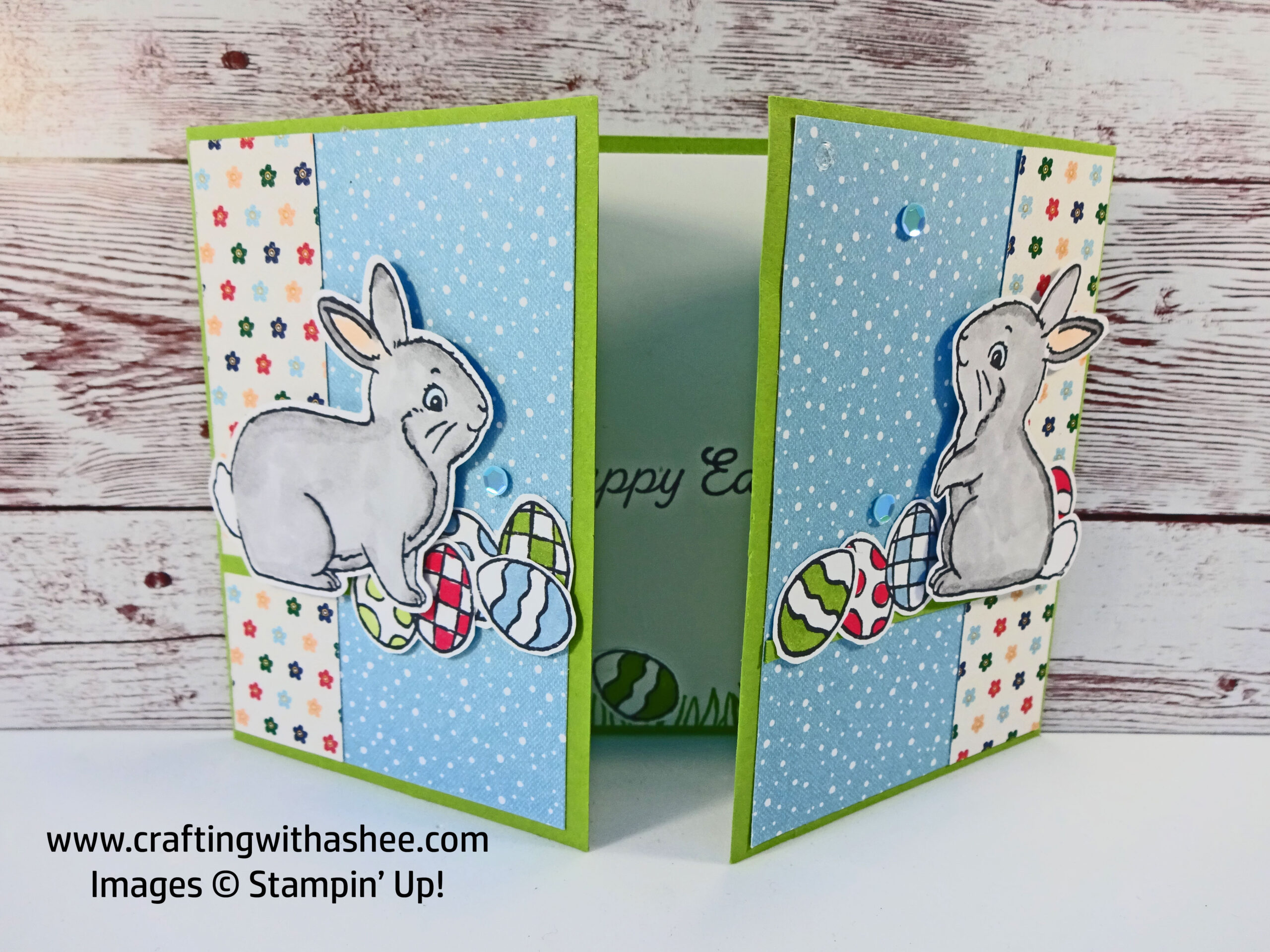 How to Make an Easter Bunny Gatefold Card – Crafting with Ashee ...