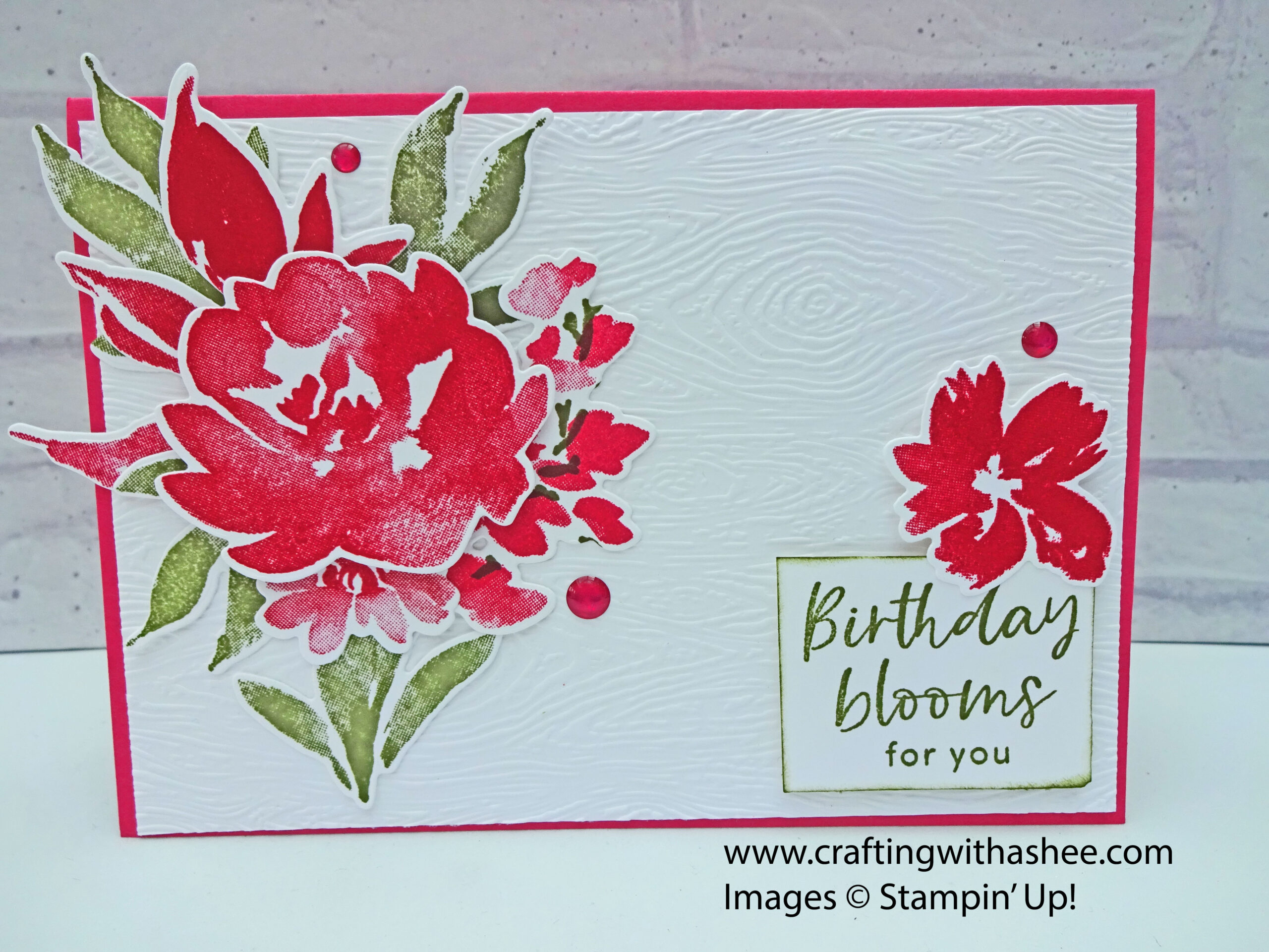 How to Make a Striking Floral Birthday Card Today – Crafting with Ashee ...