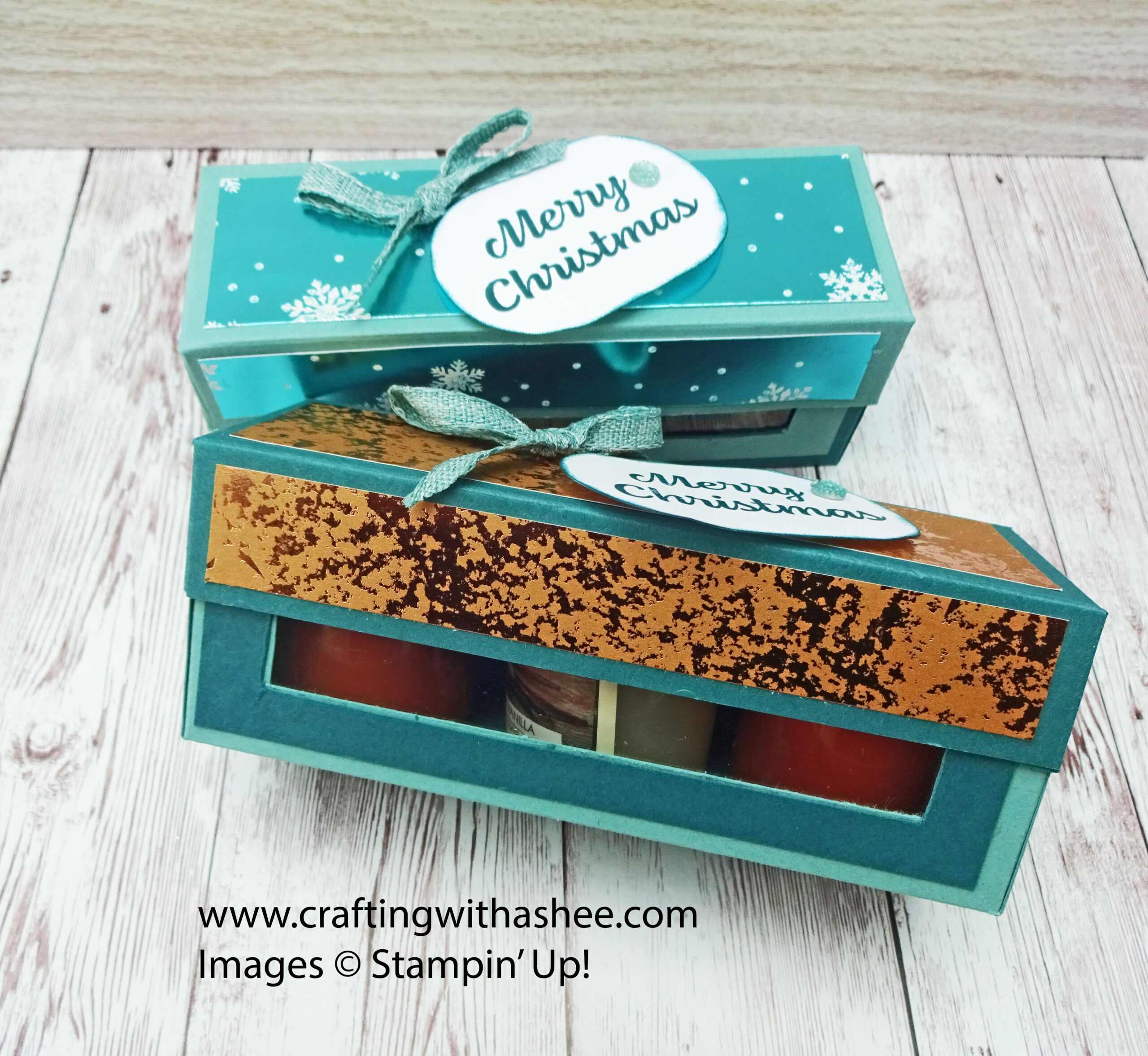 How to Make a Christmas Gift Box with a Window Side Panel – Crafting ...