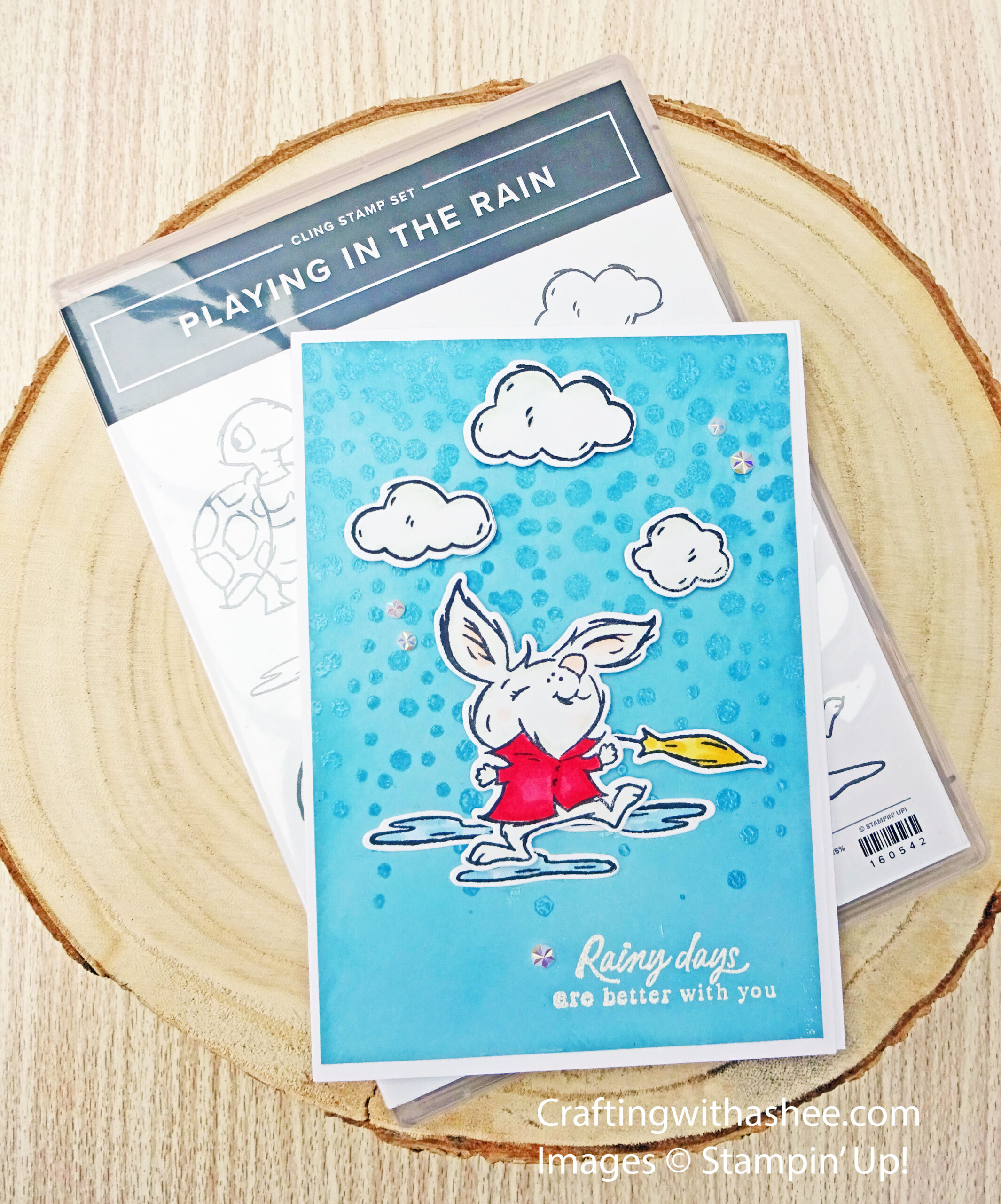 Bunny "Singing in the Rain" Friendship Card – Crafting with Ashee ...