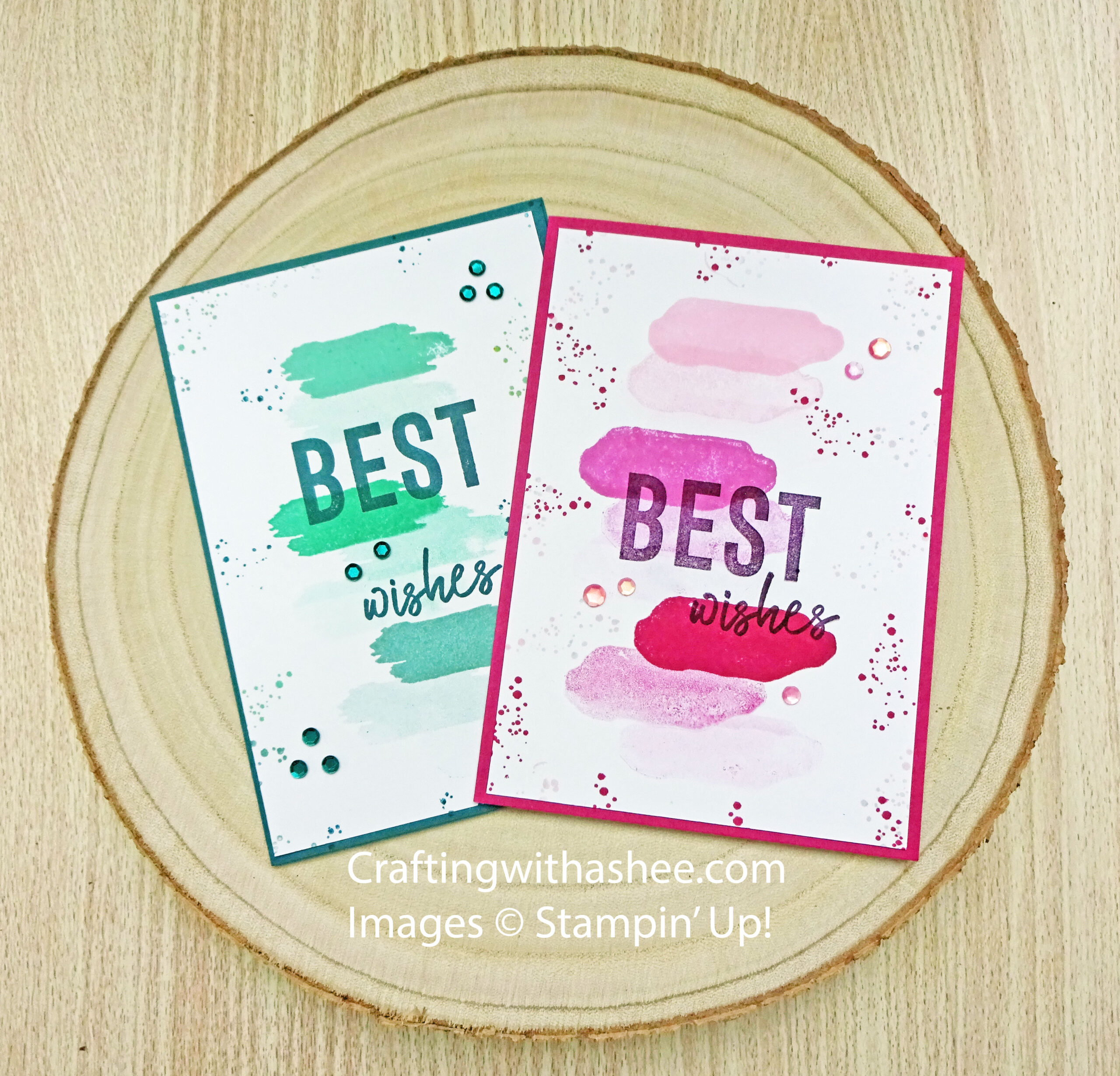 Card Tutorial - How to Make an Easy Ink Swatch Card – Crafting with ...