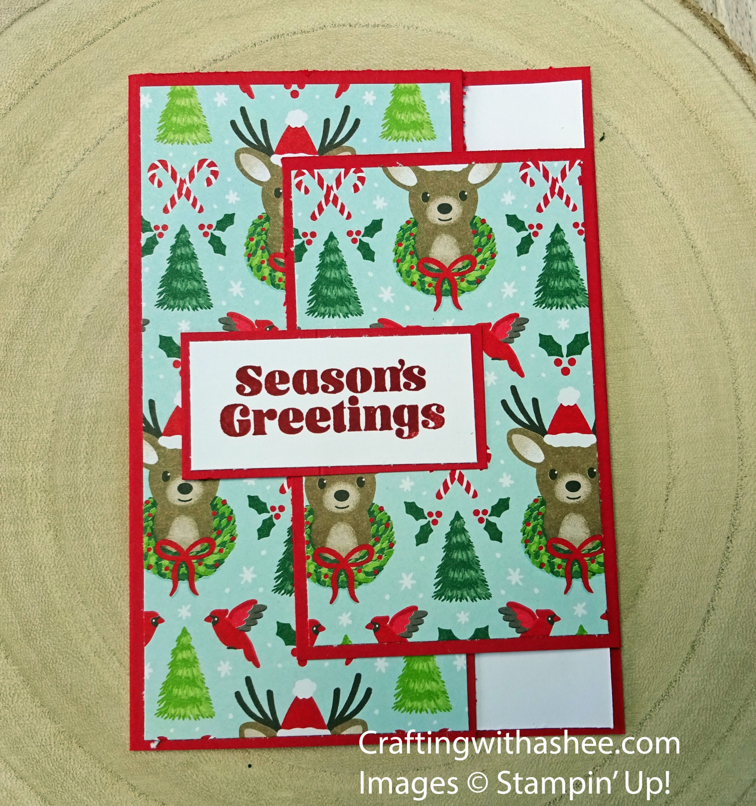 How to Make a Double Flap Fold Christmas Card – Crafting with Ashee ...