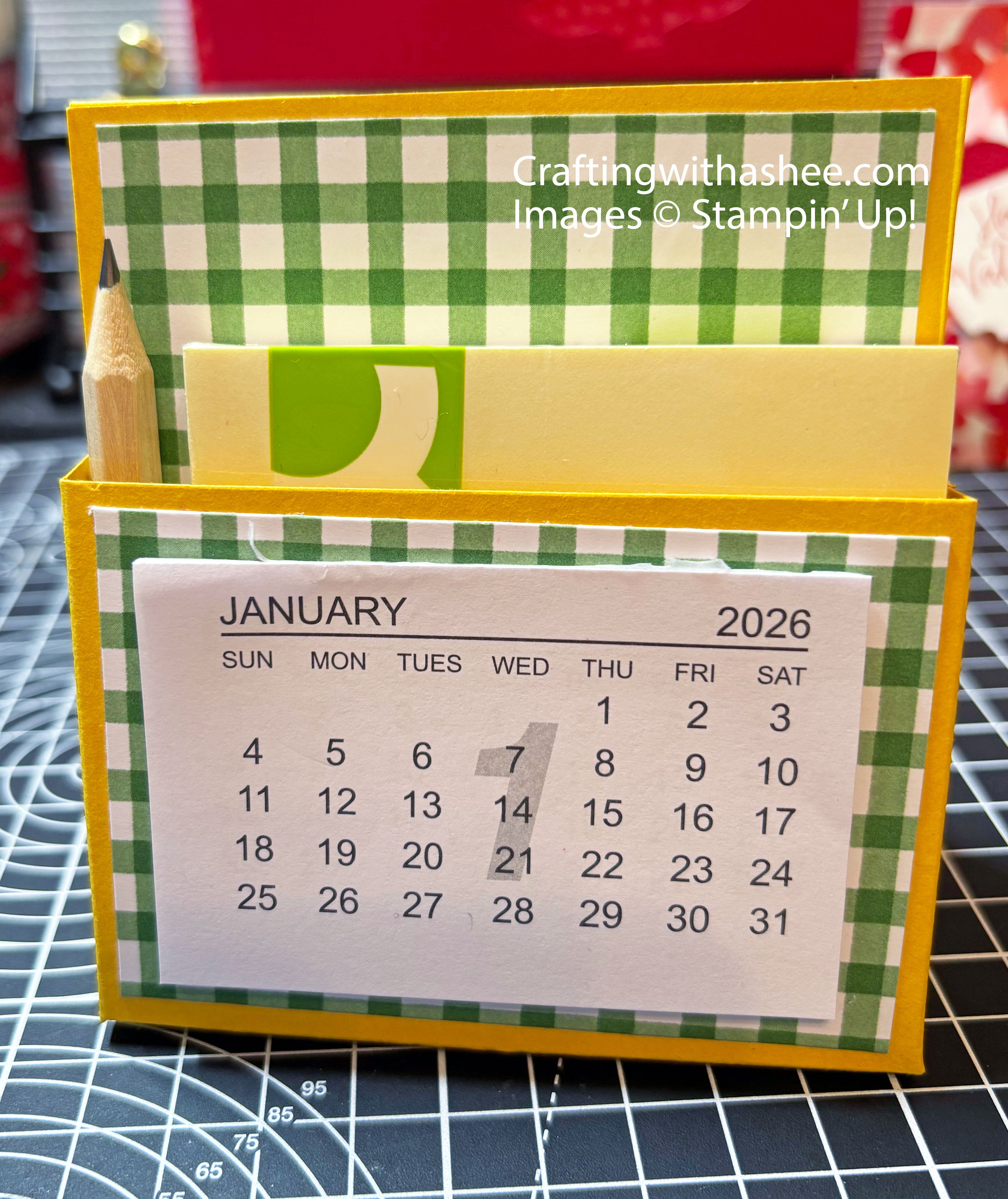 Make a Useful Mini Desktop Calendar – Crafting with Ashee - Independent ...